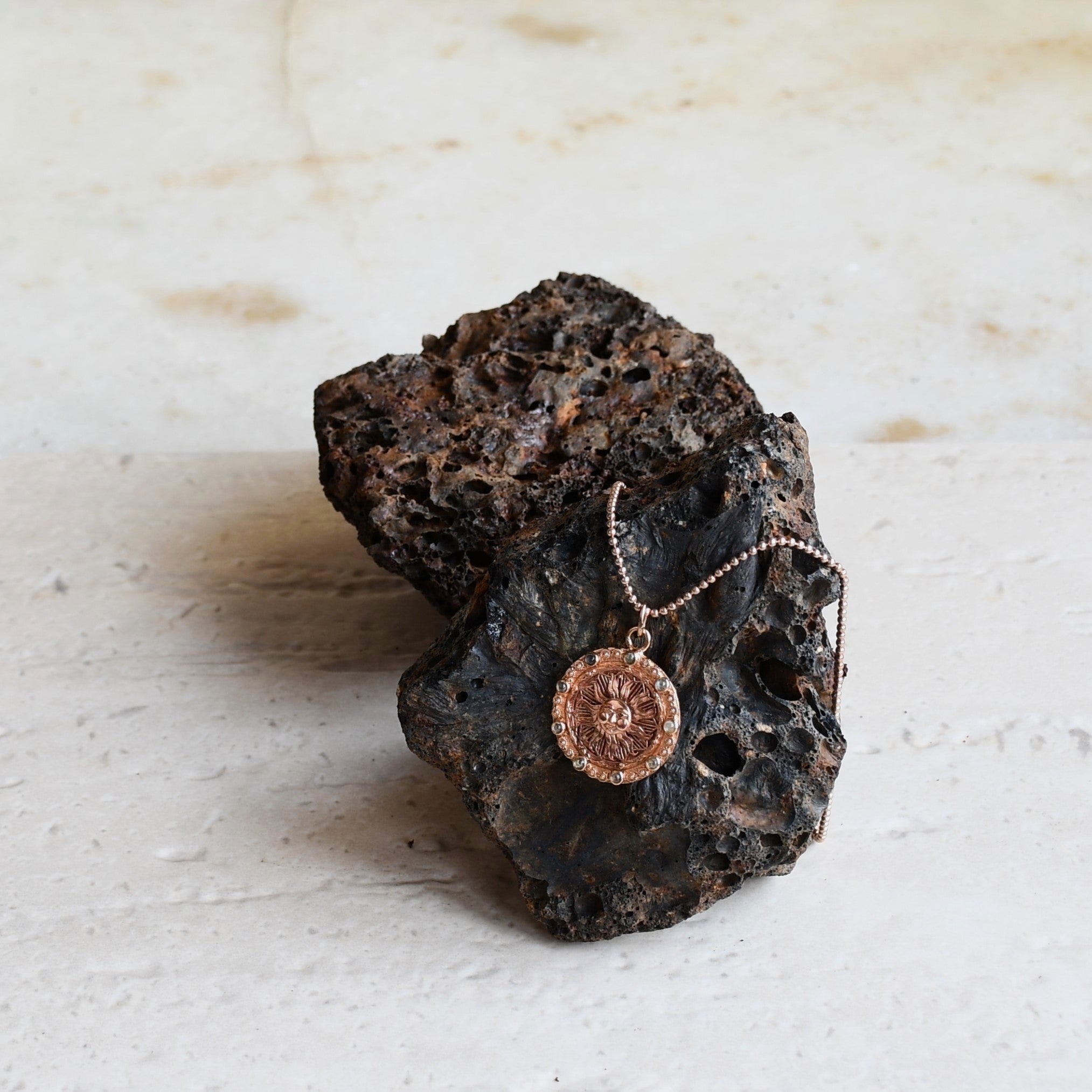 Ra Pendant + Chain Set (Rose Gold) – NOYRA